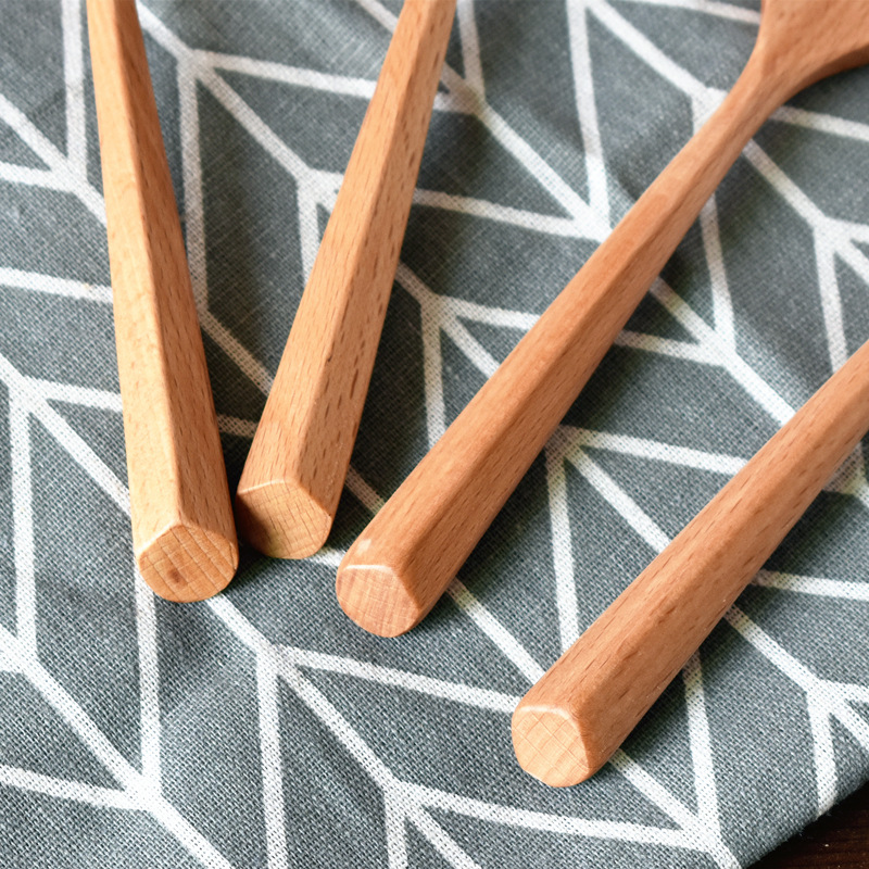 Beech triangle spoon and fork | Utensil Manufacturers